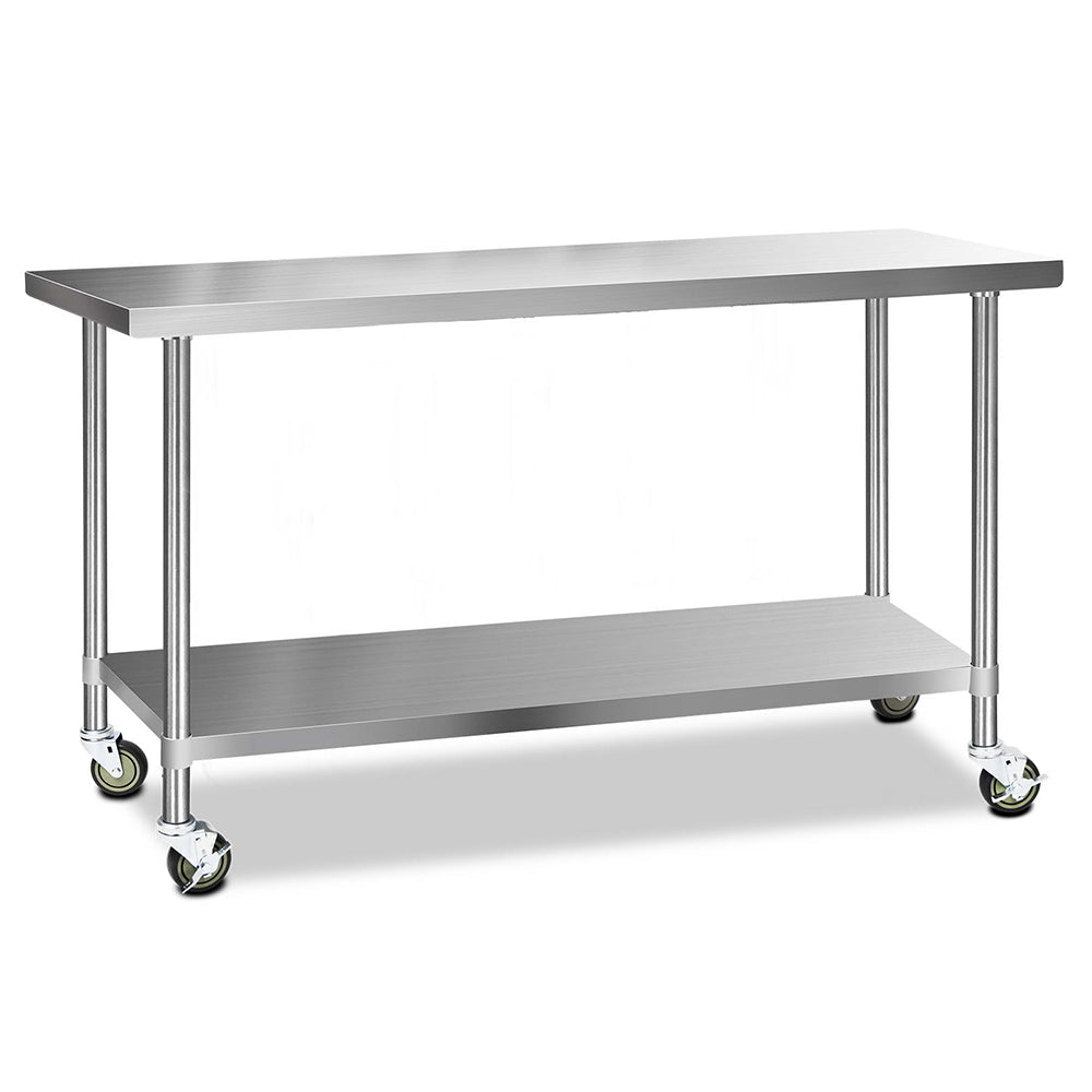 Cefito 304 Stainless Steel Kitchen Benches Work Bench Food Prep Table ...