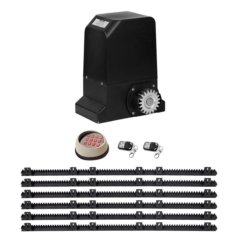 Lockmaster Automatic Sliding Gate Opener Kit Keypad 6M 1000KG | RnR Galore