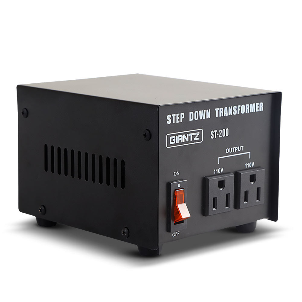 Giantz Step Down Transformer 200W 240V TO 110V Stepdown Voltage ...
